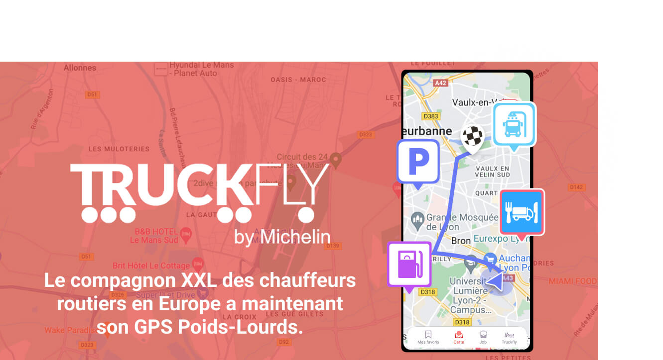 Truckfly : Application GPS Poids-Lourds